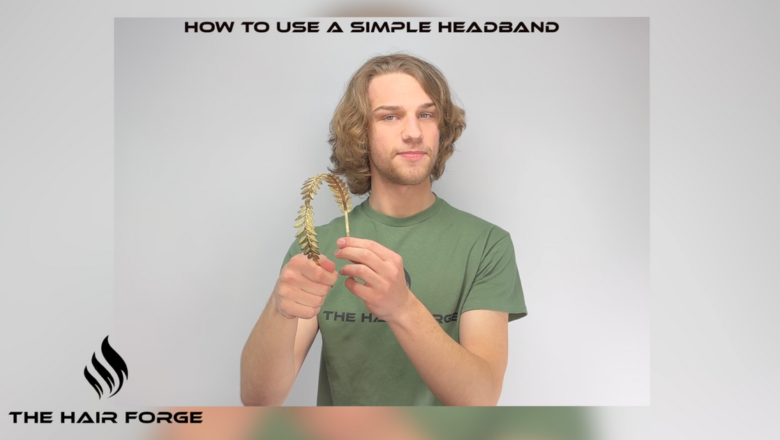 How to use a simple Headband;Men's Hair Accessories – The Hair Forge
